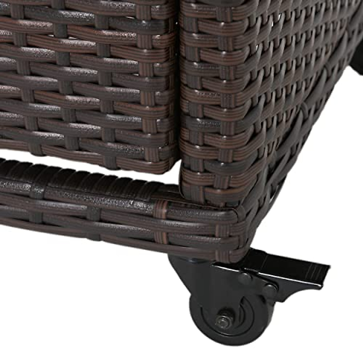 Christopher Knight Home Corona Outdoor Wicker Bar Table Cart, Multibrown