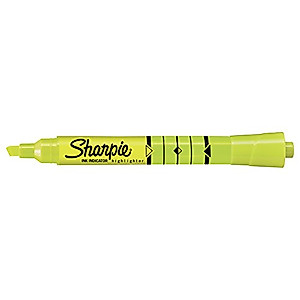 Sharpie Ink Indicator Tank Highlighters, Chisel Tip, Assorted Fluorescent, 4 Count (2021244)