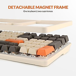 Rii Mechanical Gaming Keyboard,Compact PC Keyboard with Number Pad,Wired Mechanical Keyboard 100 Keys with Backlit,Blue Switch for Mac/Windows/Chrome/Linux/Computer/Laptop/PC
