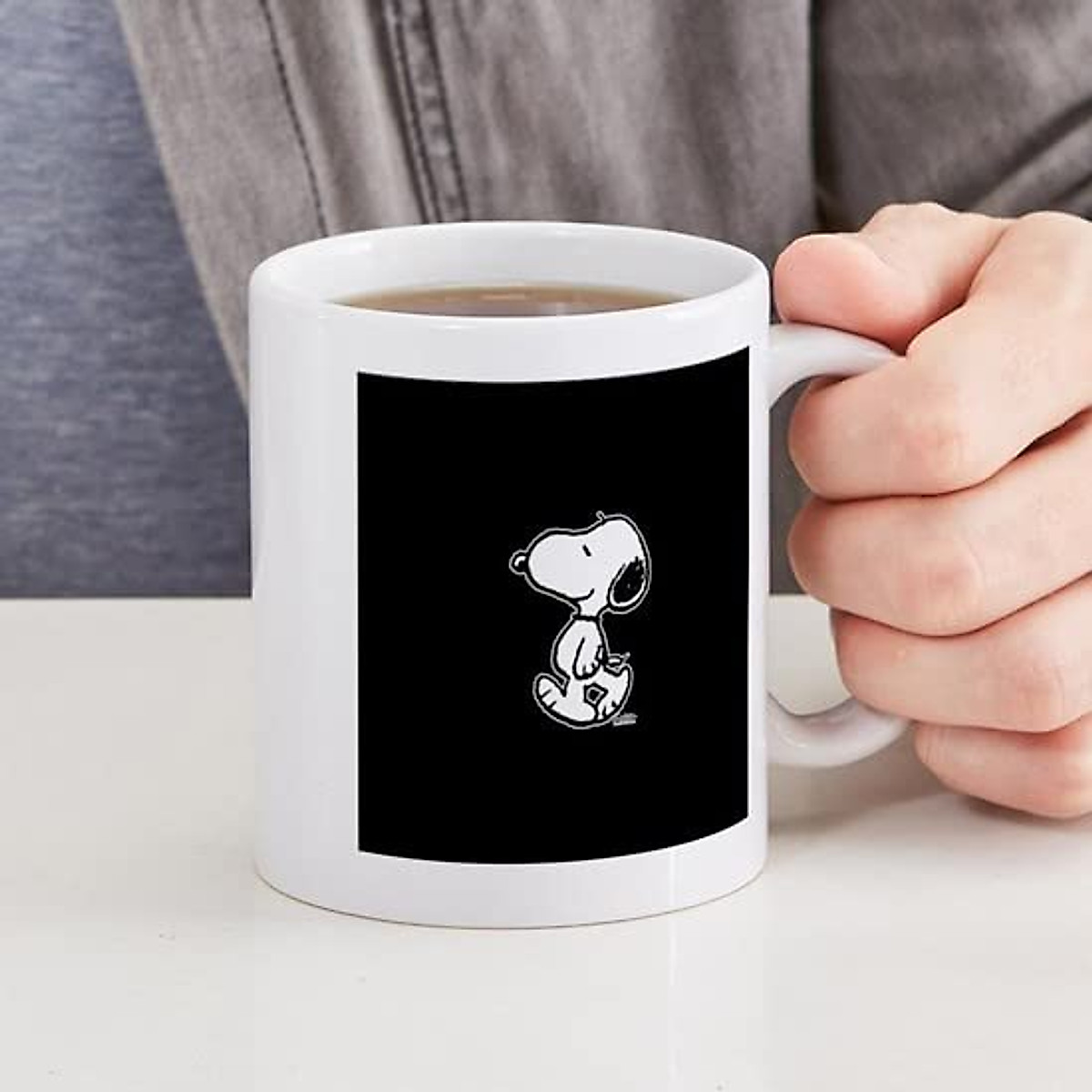 CafePress Peanuts Snoopy Ceramic Coffee Mug, Tea Cup 11 oz
