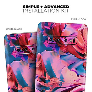 DesignSkinz Blurred Abstract Flow V16 Protective Vinyl Decal Wrap Skin Cover Compatible with The Samsung Galaxy S20 (Screen Trim & Back Glass Skin)