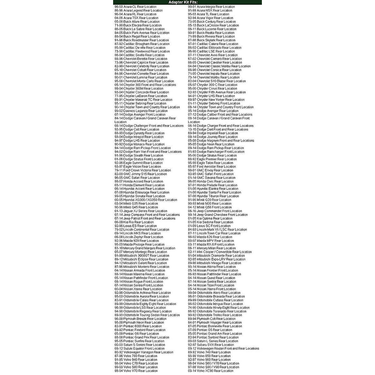 Universal 6"x9" 6x9 to 5 1/4" 5.25" Speaker Adapter Spacer Rings - SAK045_475-1 Pair