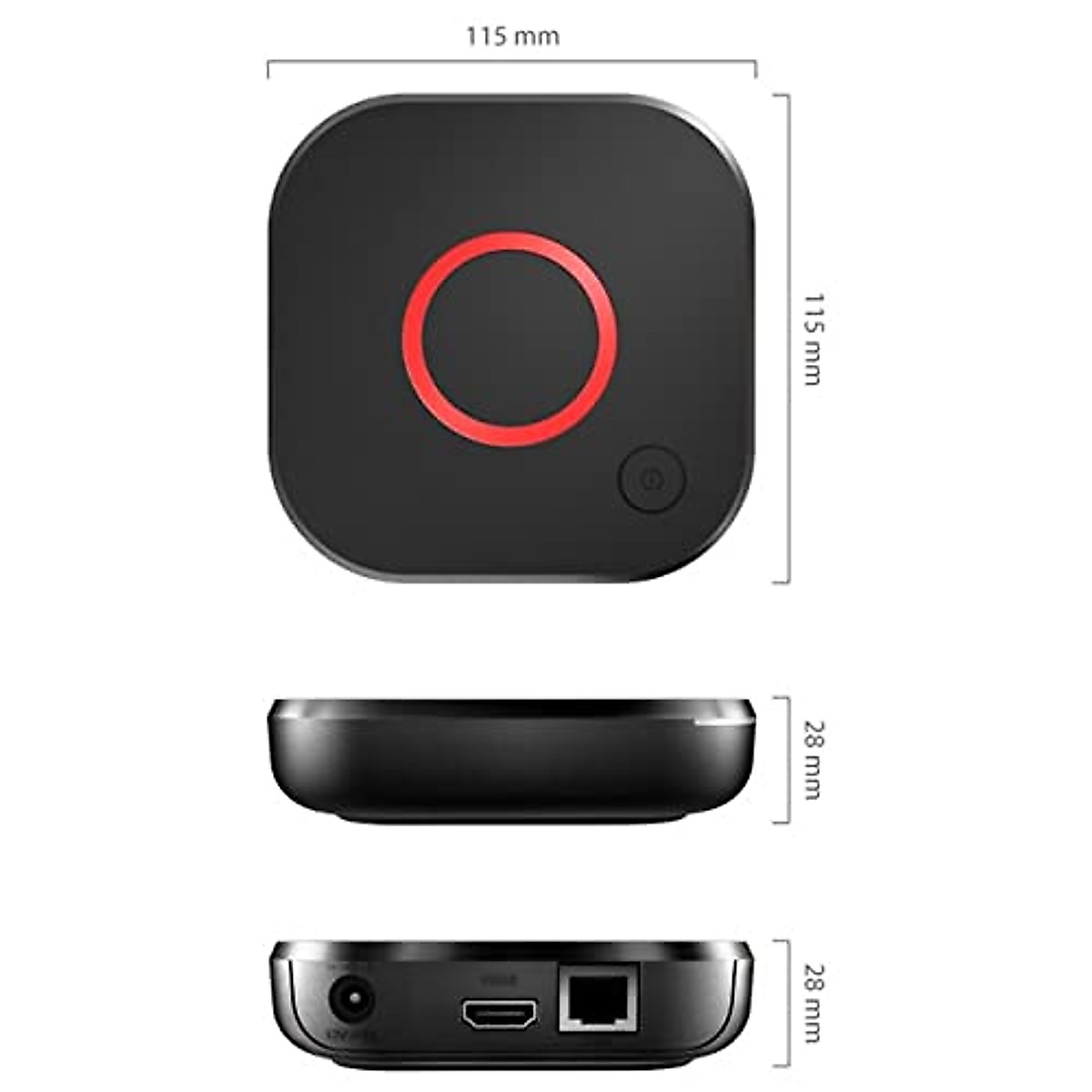 New 2021 Original Mag 524 4K 2160P HEVC Support, HDMI Cable, 1 GB RAM & 4 GB Flash (25% Faster Than Old Mag 322w1 , 324W2 and 424W3) Black Colour (Black)