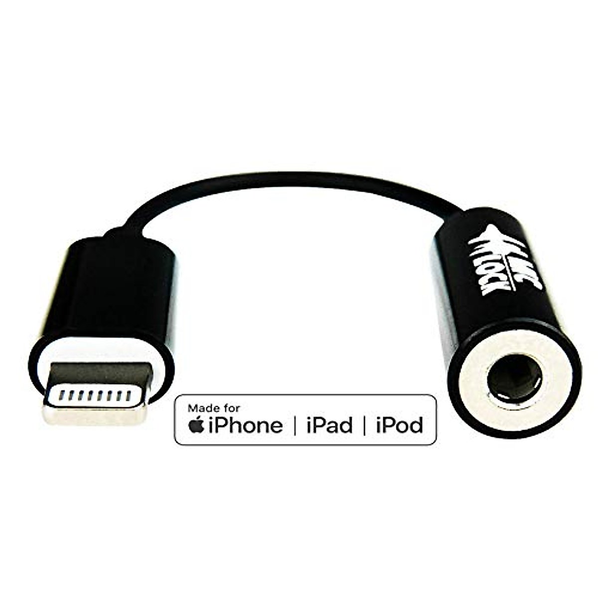 Mic-Lock Lightning with Sound Pass - Audio and Data Security Privacy Protector - Lightning to 3.5mm Headphone Adapter (Single Pack)