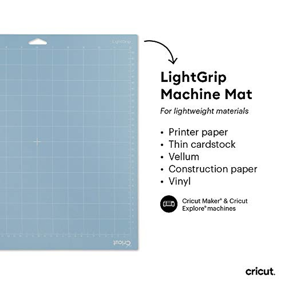 Cricut Variety Pack(1 StrongGrip, 1 LightGrip, 1 StandardGrip) Adhesive Cutting Mat 12"x12", Cutting Mat For Cricut Maker/Cricut Explore, Use with Light, Medium, & Heavy-Weight Materials, (3CT)