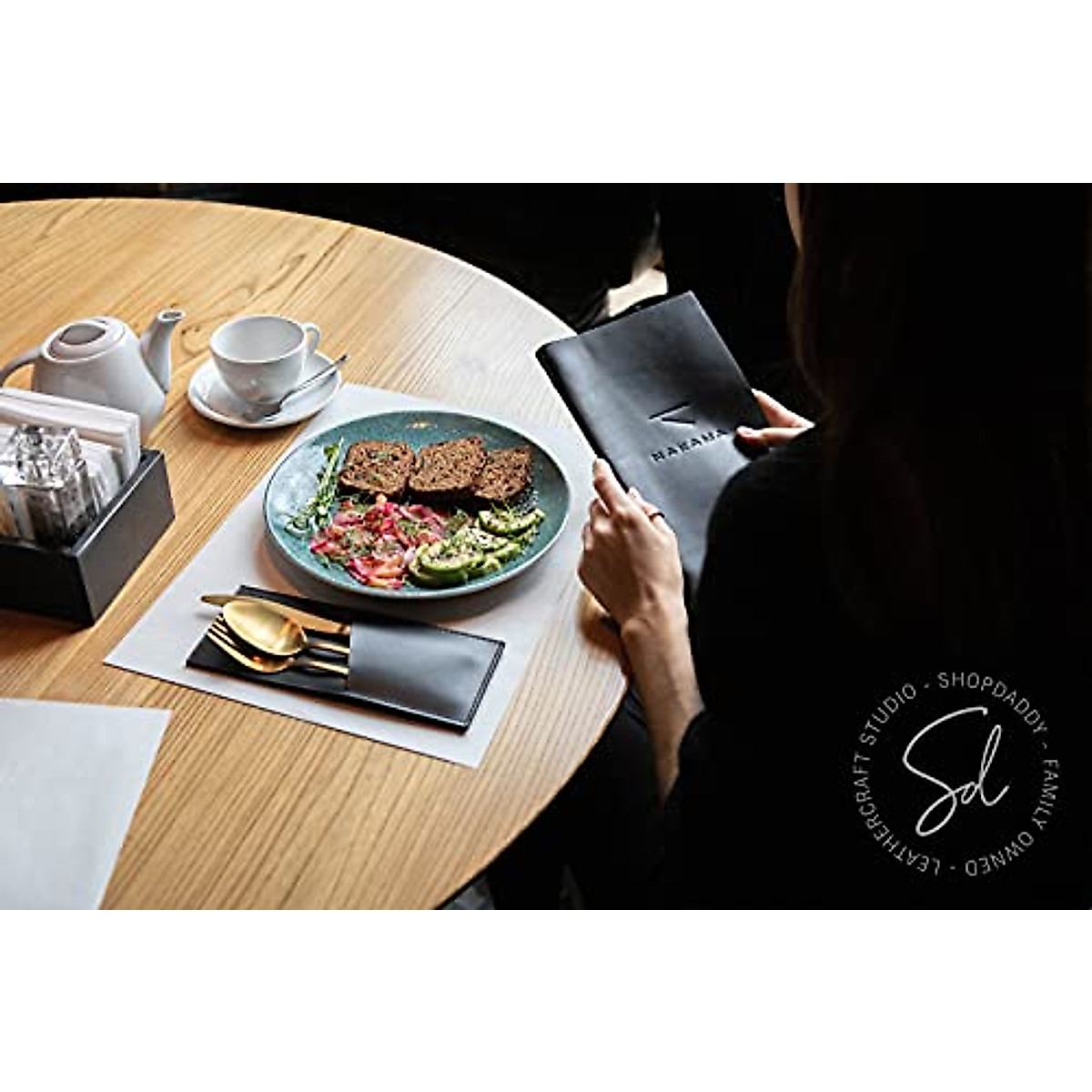 Custom Personalized Leather Cutlery Organizer-Utensil Holder, Utensil Organizer, Silverware Holder, Cutlery Holder, Spoon and Fork Holder, Silverware Sleeves, Flatware Holder, Cutlery Wrappers