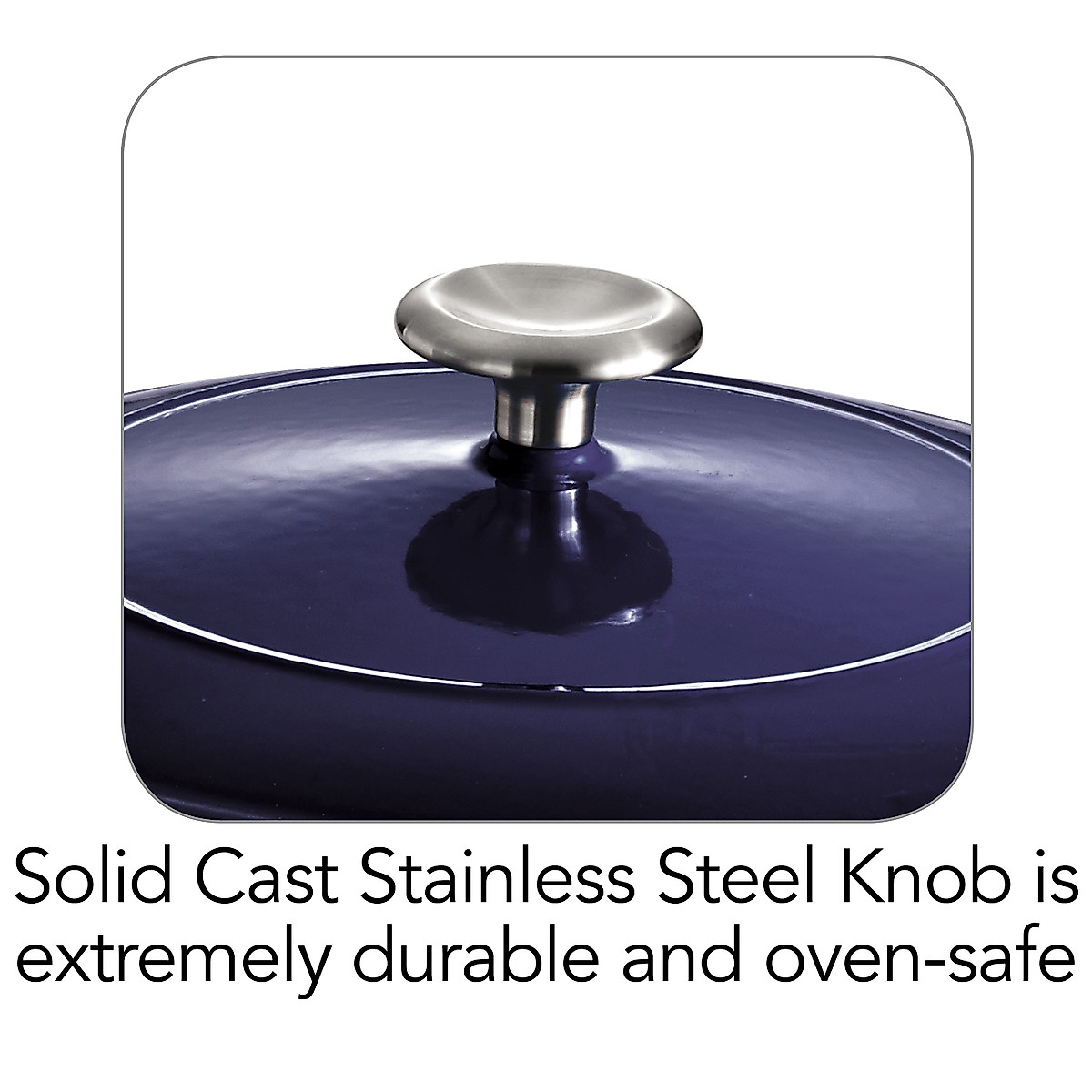 Tramontina Enameled Cast Iron Covered Dutch Oven Gradated Cobalt 5.5-Quart, 80131/075DS