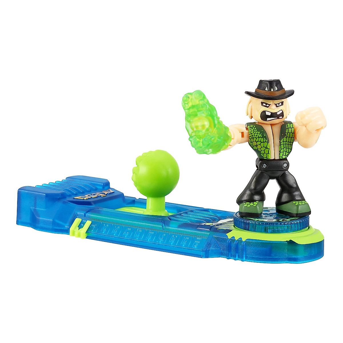 Legends of Akedo Powerstorm | Official Rules Starter Pack Legendary Punch Attack | 3 Mini Battling Action Figures with Training Practice Piece and Exclusive Joystick Controller