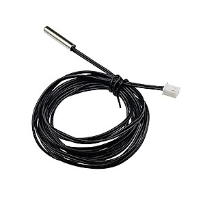 diymore 10K Temperature Sensor Probe 10K 2Meter Temperature Probe,3PCS Stainless Steel 3950 NTC Waterproof Temp Sensor Probe, Digital Temperature Transmitter Extension Cable