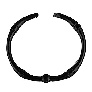 TCMAO Shower Curtain Hooks, Rustproof Decorative Shower Curtain Rings Metal Round Shower Hooks for Bathroom Shower Rod, 12 Pack (Black)