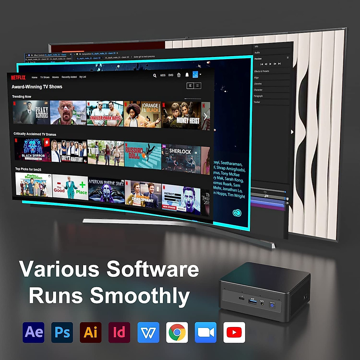 Intel 2023 Newest NUC11 Tiny Client Mini Desktop PC 4-Core i7-1165G7 64GB DDR4 1TB NVMe SSD 1TB HDD Iris Xe Graphics WiFi AX RJ-45 HDMI Mini-DP Thunderbolt3 USB-C Windows 11 Pro w/RE USB