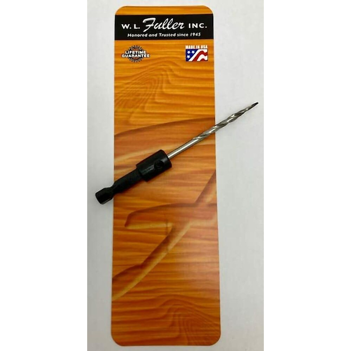 1/8inch High Speed Taper Point Drill with Hex Shank and TPS-Lock System Made in The USA by W.L Fuller Inc. Black 1/8 in