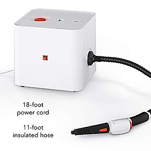 SHARPER IMAGE SI-380 Canister Steam Cleaner with 15 Accessories, White