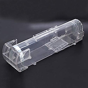cigemay Rat Trap Cage, Automatic Wear-Resistant Humane Mouse Trap, Transparent Mouse Trap Cage, for Home Restaurant Hotel