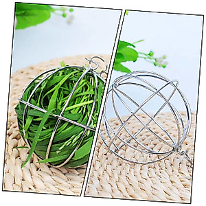 balacoo 2 pcs Sphere Hay Feeder Guinea Pig Hamster Hanging Grass Dispenser Pet