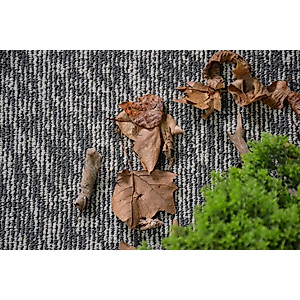 Furnish my Place Modern Indoor/Outdoor Commercial Gray Rug, Modern Area Rug, Baby Nursery Mat, Pet-Friendly Carpet for Living Room, Playroom, Made in USA, 3' Hexagon - Set of 3