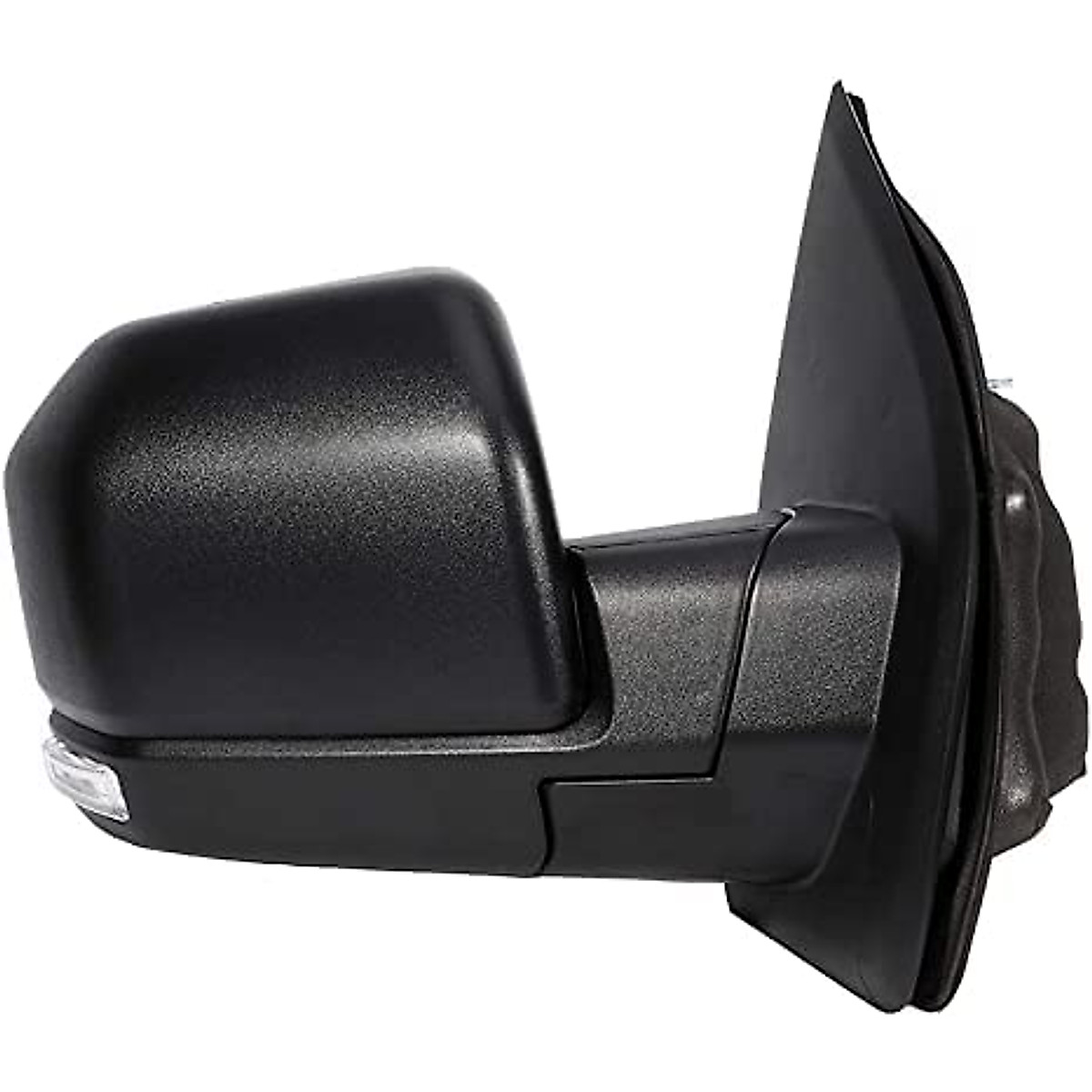 FEIPARTS Tow Mirrors Fit for Towing Mirrors with 2015-2019 for F150 Pickup Truck Power Adjusted Heated Turn Signal Light with Black Housing Manual Folding Manual Telescoping Pair Left Right Mirrors