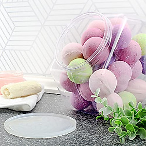 Cornucopia Gallon Plastic Container Candy Jars (2-Pack); Hexagon Shaped Countertop Display Containers; Cookie and Snack Storage