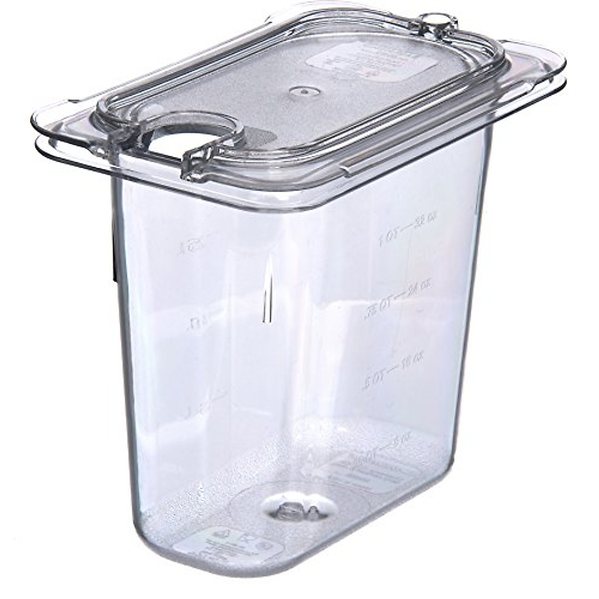 Carlisle FoodService Products 3068807 Plastic Food Pan, 1/9 Size, 6 Inches Deep, Clear