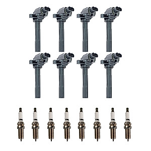 TRQ Ignition Coil & Iridium Spark Plug Kit Set for Lexus GS400 LS400 SC400 V8