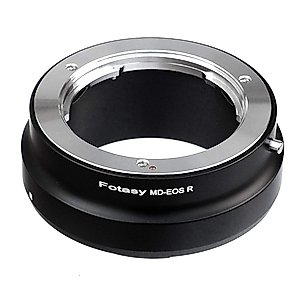 Fotasy Minolta MD Lens to Cannon EOS RF Mount Adapter, MD EOS R Adapter Ring, Adapter for Minolta MD MC Rokkor Lense, Compatible with Canon EOS R Mirrorless Camera EOS R RP Ra R3 R5 R6 R7 R10