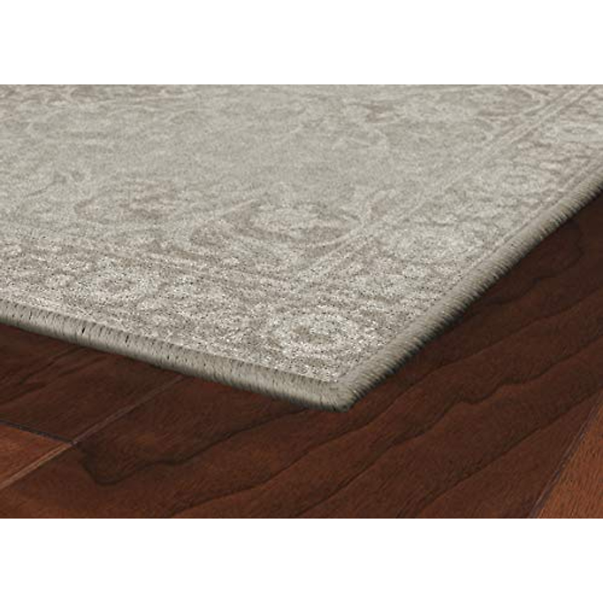 Brumlow MILLS Georgiana Traditional Distressed Floral Print Pattern Home Indoor Area Rug for Living Room Decor, Dining, Kitchen Rug, or Bedroom Mat, 30" x 46", Neutral
