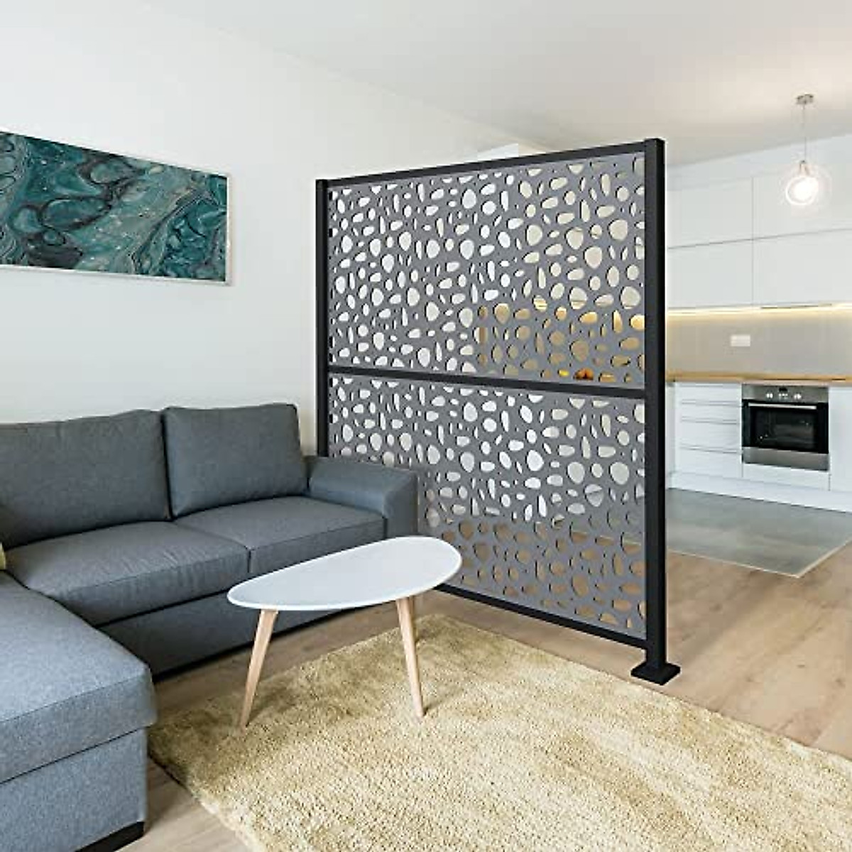 3’x6’ Decorative Screen Panel Frame Kit, Black