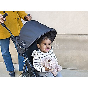Kolcraft Cloud Lightweight Umbrella Stroller with Large Sun Canopy, Black