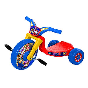 Paw Patrol Fly Wheels Paw Patrol Movie Ride-On 10" Tricycle with Sounds - Toddler Bike Trike, Ages 2-4, for Kids 33”-35” Tall and up to 35 Lbs