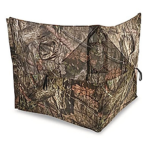 Guide Gear Dual Hub Turkey Hunting Ground Blind, 1-2 Person Tent, Duck, Deer Hunting Gear Equipment Accessories, Mossy Oak Break Up Country, 36"x 36", Mossy Oak Break-Up Country