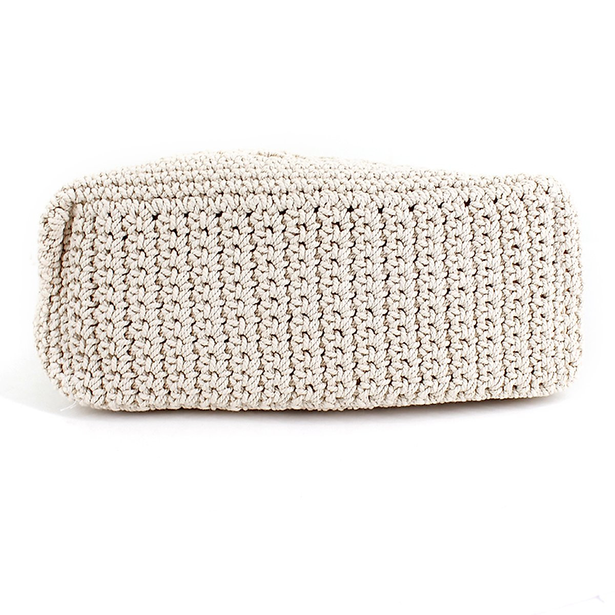 ZLM BAG US Cotton Crochet Beach Tote Bohemian Handmade Top Handle Bag Small Summer Boho Bag