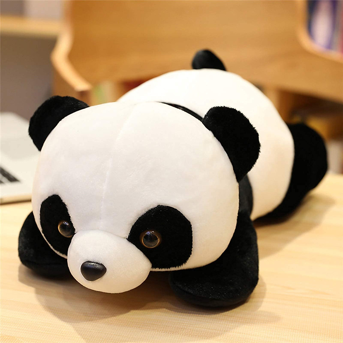 WjcnPac-Man 19.7''Panda Stuffed Plush Toy,Cute Panda Plush Pillow,Plush Pillow Toy Gifts for Kids Bedding Sleeping Boys Girls Birthday Easter Christmas Bedtime Gift