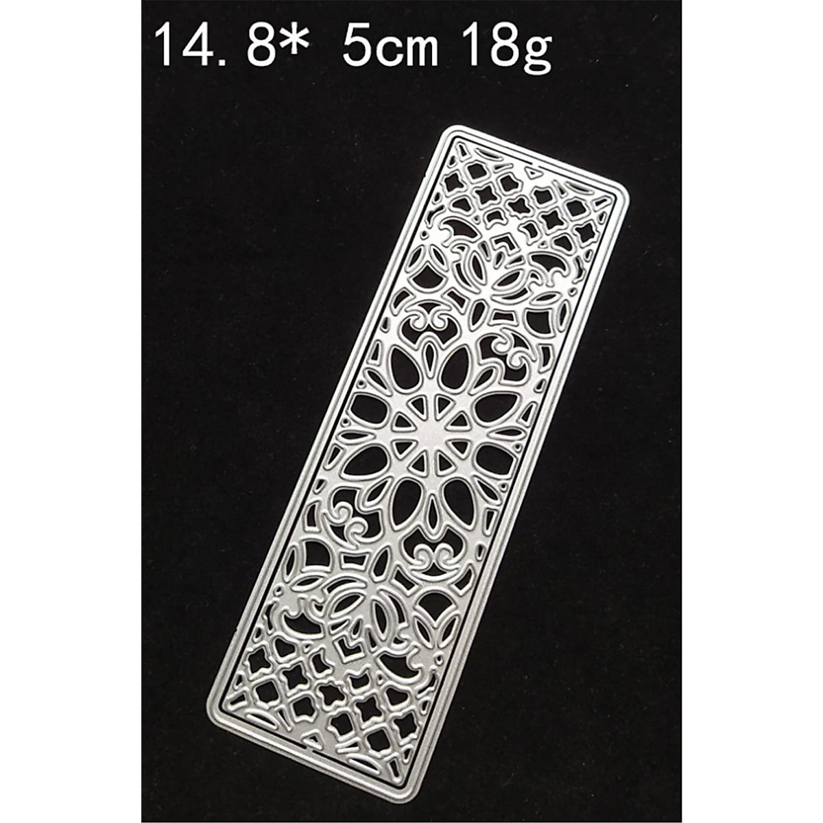 Mvchifay Cutting Dies Metal Stencils Scrapbooking Tool DIY Craft Carbon Steel Embossing Template for Paper Card Making (Flower frame-14.8x5cm)