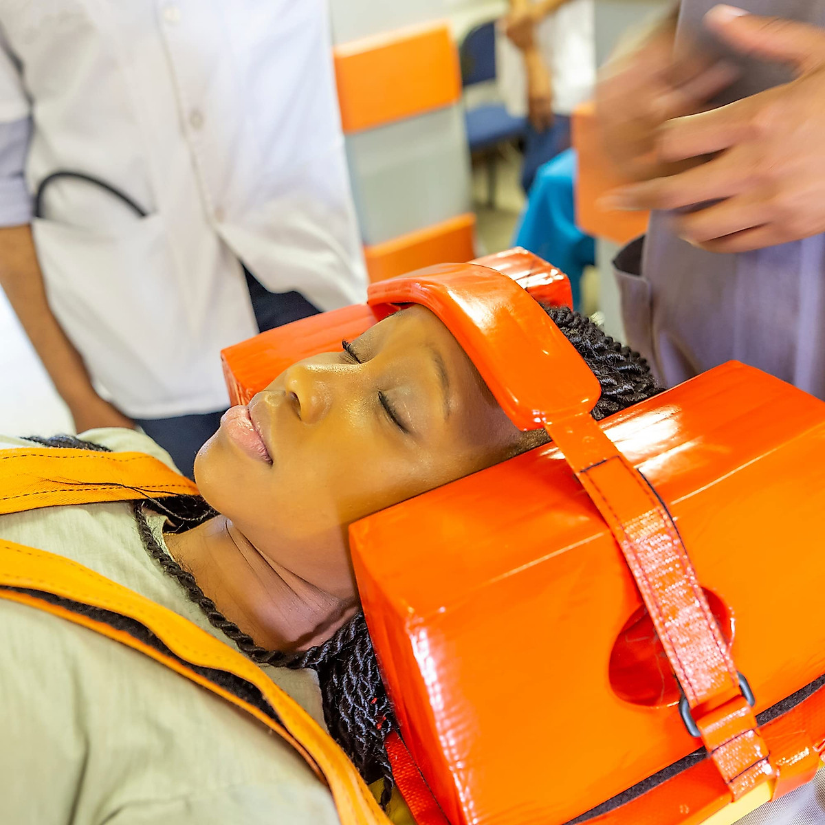 ASA Techmed Spine Board Stretcher, Patent Transfer EMT Backboard Immobilization, Base Board Green