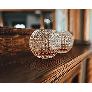 Golf Whiskey Glasses - Set of 2 - Unique, Handmade, Durable, and Fun Golf Drinking Accessories 10 Ounces Each and Handmade with Robust Packaging; A great Present for Men and Women Golfers