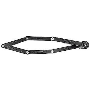 Kryptonite Keeper 510 Folding Bike Lock, Compact Lightweight High Security Anti-Theft Foldable Bicycle Lock with 2 Keys and Mount for E-Bikes Scooter Road Mountain Bikes, 100cm (39in),Black