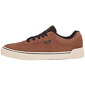 Etnies Men's Joslin Vulc Low Top Skate Shoe, Brown/Black, 12
