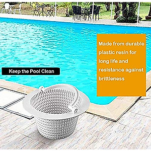 𝟐𝟎𝟐𝟑 𝑼𝙥𝙜𝙧𝙖𝙙𝙚𝙙 SP1091WM Skimmer Basket Replacement for Hayward Pentair HydroSkim, 513330 Dyna-skim Pool Filter Baskets,2PCS 6.25“Top Above Ground Pool Skimmer Baskets