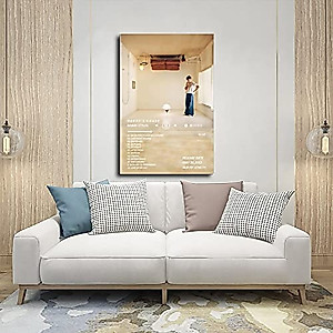 WANMLY Harry Poster Styles Harry's House Music Album Cover Poster Canvas Poster Wall Art Decor Print Picture Paintings for Living Room Bedroom Decoration Unframe:16x24inch(40x60cm)
