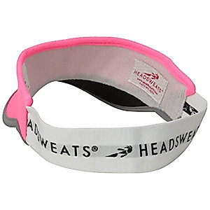 Headsweats Womens Lightweight Performance Running Reflective Visor, Neon Orange