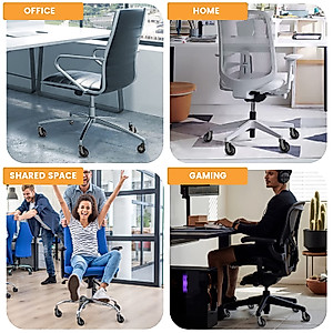 Office Chair Wheels,Set of 5,Soontrans,Rollerblade Wheels Replacement for Office Gaming Chairs Caster Wheels for Carpet,Wood Floors,Heavy Duty Computer Chair Wheels,NOT Compatible for IKEA