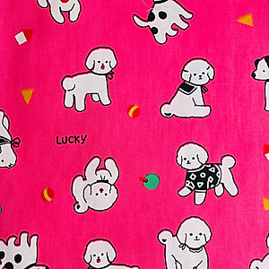 Dog Fat Quarters Fabrc Bundles for Baby Kids, Pet Cotton Quilting Fabric for DIY Crafts, Novelty Fabric Bundles for Sewing 18x22 (6PCS)