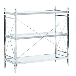 Linon Console Chrome