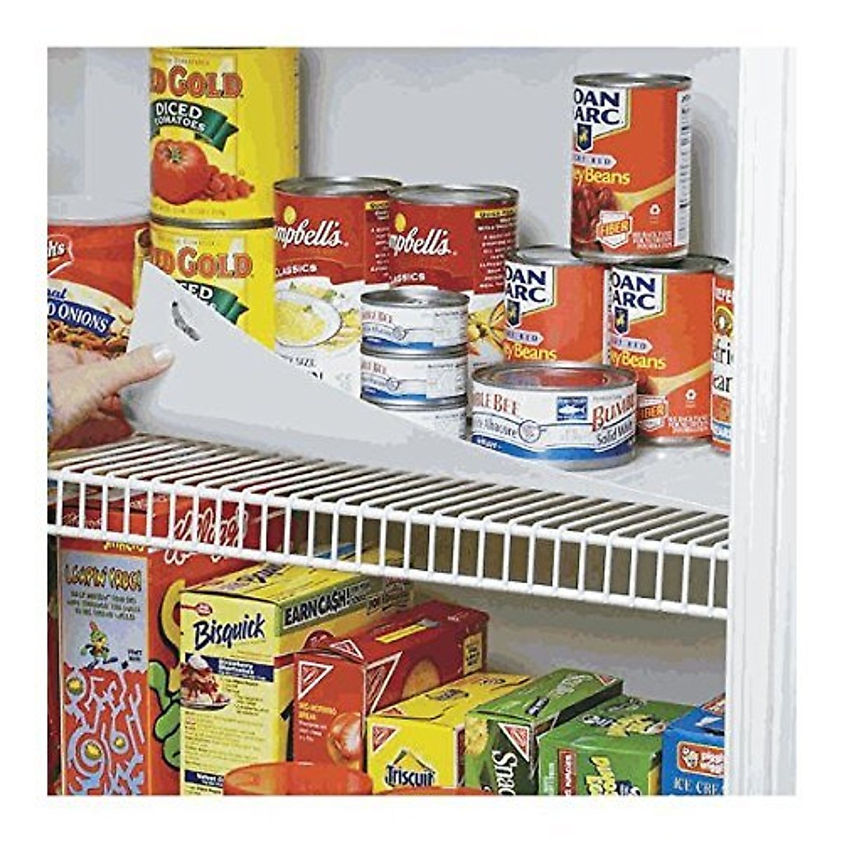 12" Deep by 10' Long Shelf-it Liner for 12" Wire Shelving with Locking Tabs - 10 Foot Roll