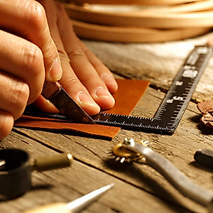 WILLBOND 4 Pieces Leather Valet Keychain Leather Key Chain with Belt Loop Clip for Keys (Slim Belt Loop)