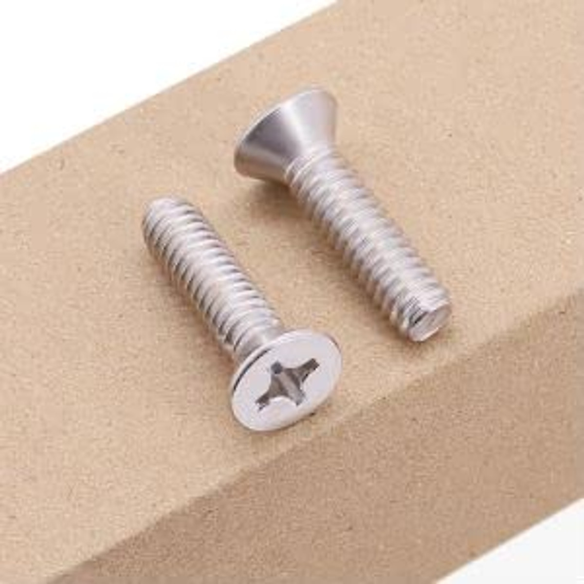 4-40 x 3/8" (100 pcs) Flat Head Machine Screws, 304 Stainless Steel (18-8), Phillips Drive, Cross Recessed 80° countersunk Head Screws, Coarse Thread UNC, ANSI B18.6.3-2