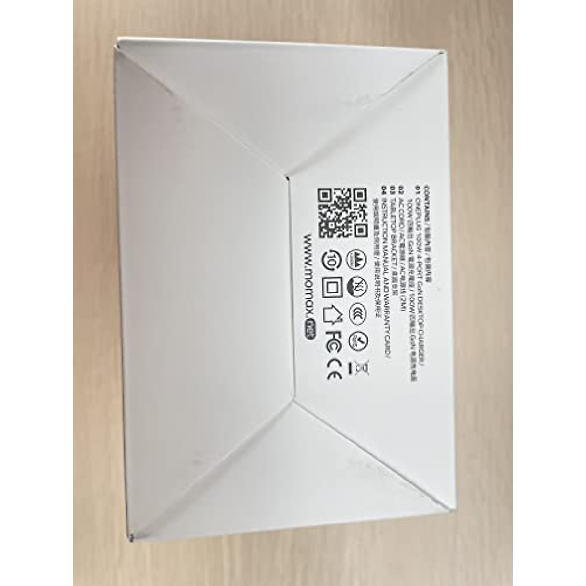 MOMAX USB C Charging Station, 100W GaN USB C Charger with 6.56ft Cord, Fast USB C PD Charger Hub with 2USB-C, 2USB-A, PPS, QC, Desk Charging Station for iPhone14/13/12, MacBook Pro/Air, Laptop, etc