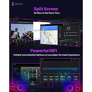 Double Din Car Radio Android 11 Car Stereo Wireless Apple CarPlay Android Auto Hikity 9 Inch Touch Screen Bluetooth Car Audio Receiver with HiFi GPS WiFi Backup Camera Mic