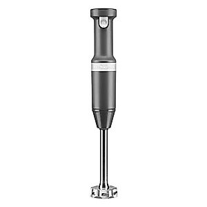 KitchenAid Cordless Variable Speed Hand Blender - KHBBV53, Matte Charcoal Grey