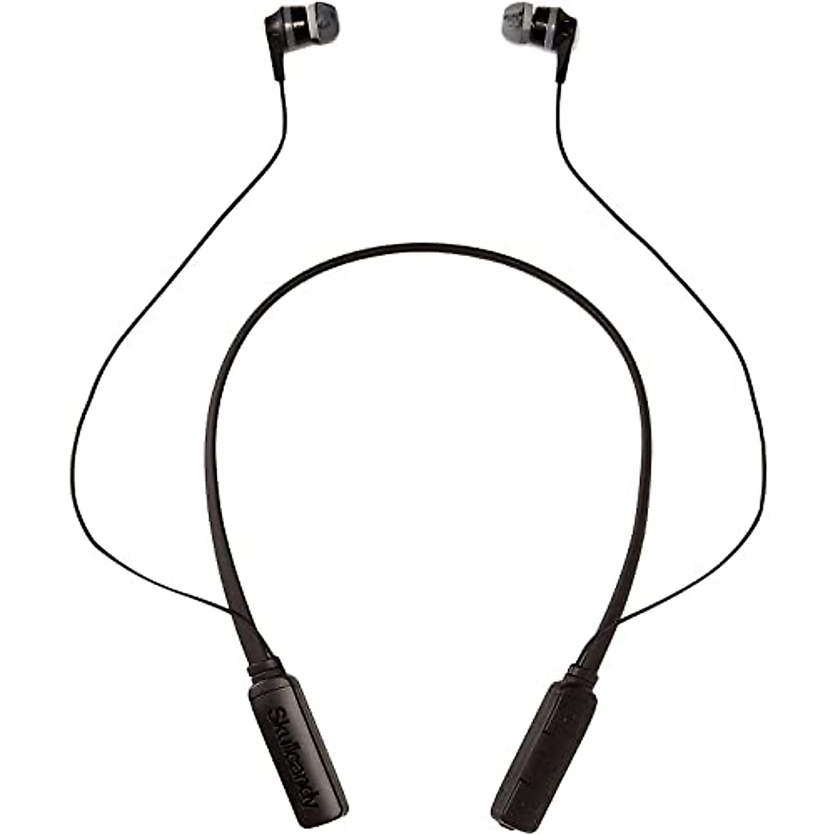 Skullcandy Ink'd+ Bluetooth Wireless Earbuds with Microphone, Noise Isolating Supreme Sound, 8-Hour Rechargeable Battery, Lightweight with Flexible Collar, Non-Retail Packaging - Black